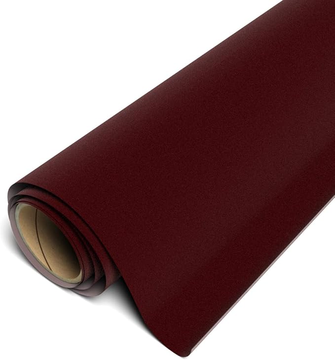Amazon.com: Siser StripFlock Pro HTV 12"x1yd Roll (Burgundy) - Textured ...