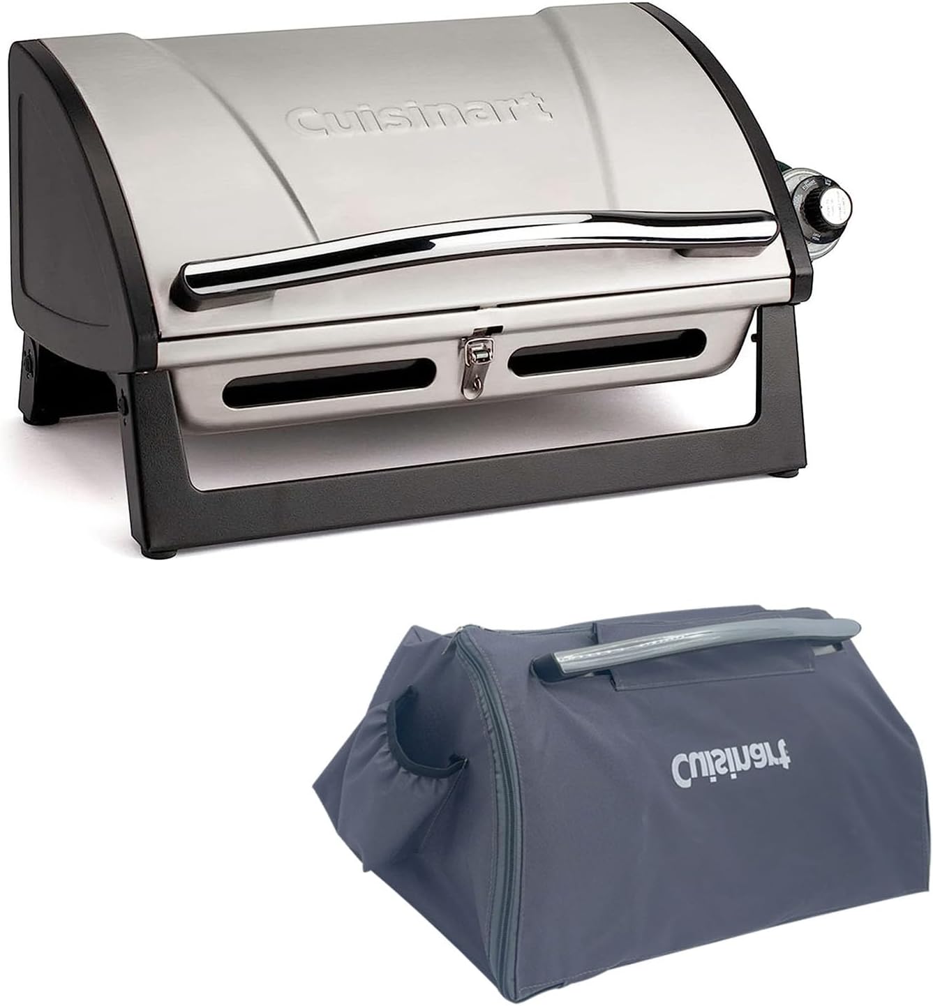Cuisinart CGG-059B Grillster Portable Gas Grill with Cover, 146 sq. inch Cooking Space : Amazon ...