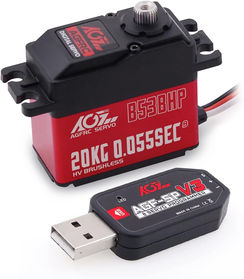 Amazon.com: AGFRC B53BHP V2 0.055Sec High Speed Brushless Standard RC ...