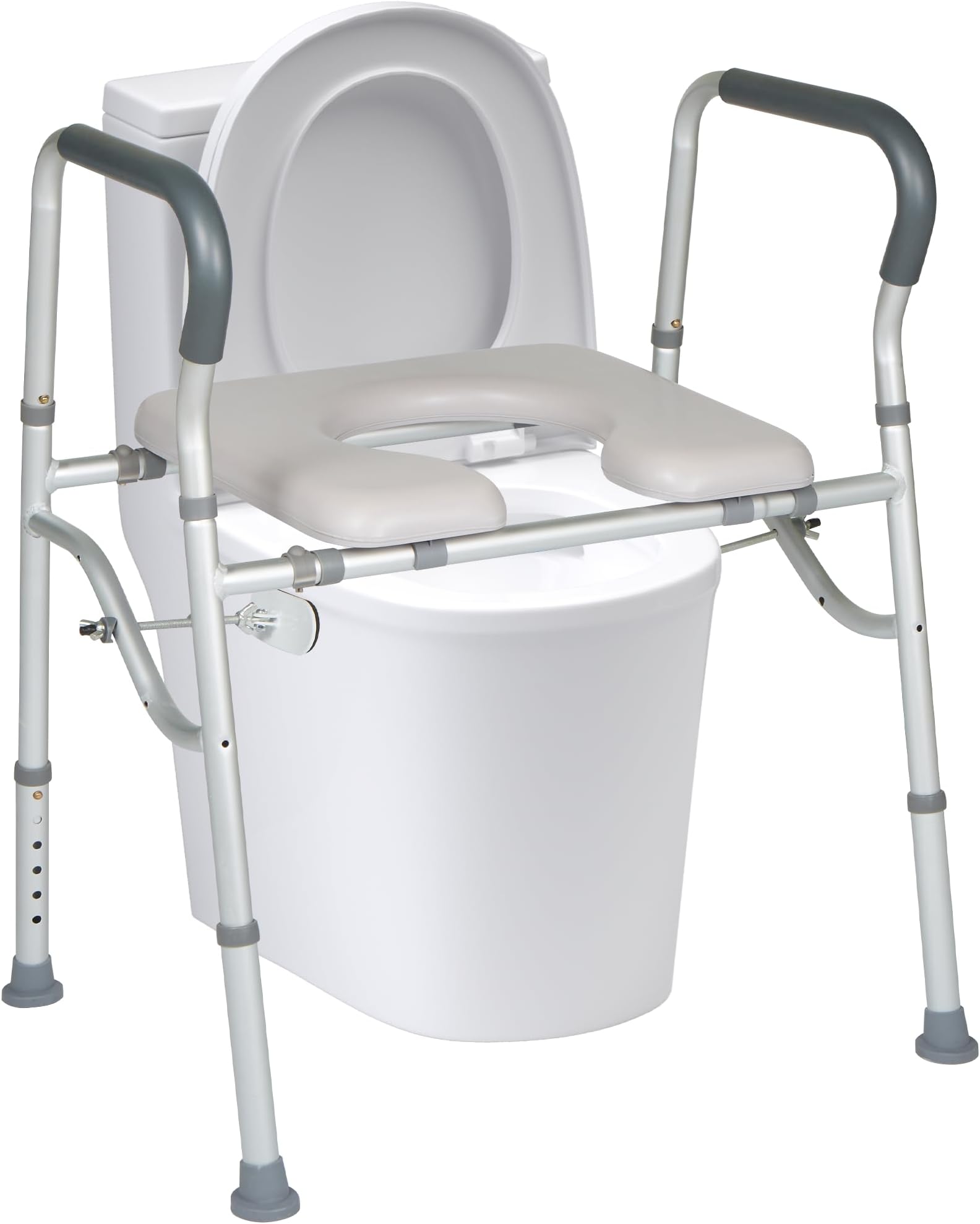 Amazon.com: Raised Toilet Seat with Handles, Tuykay Elevated Toilet ...