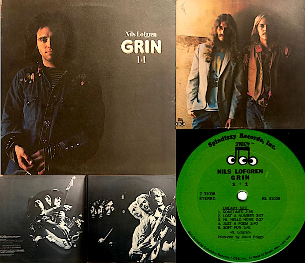Amazon.com: Nils Lofgren / Grin : 1+1 [1972 green label LP pressing ...