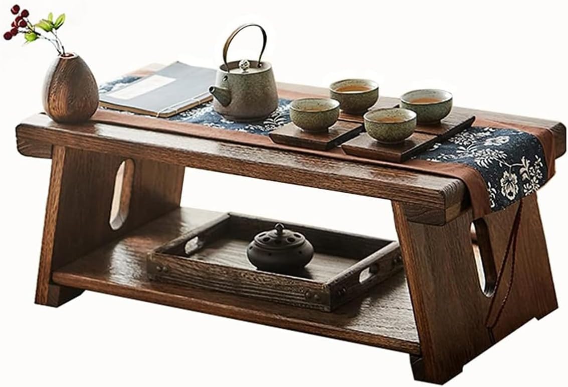 Amazon.com: CUPKEE Meditation Zen Table, End Tables Coffee Table 2-Tier ...