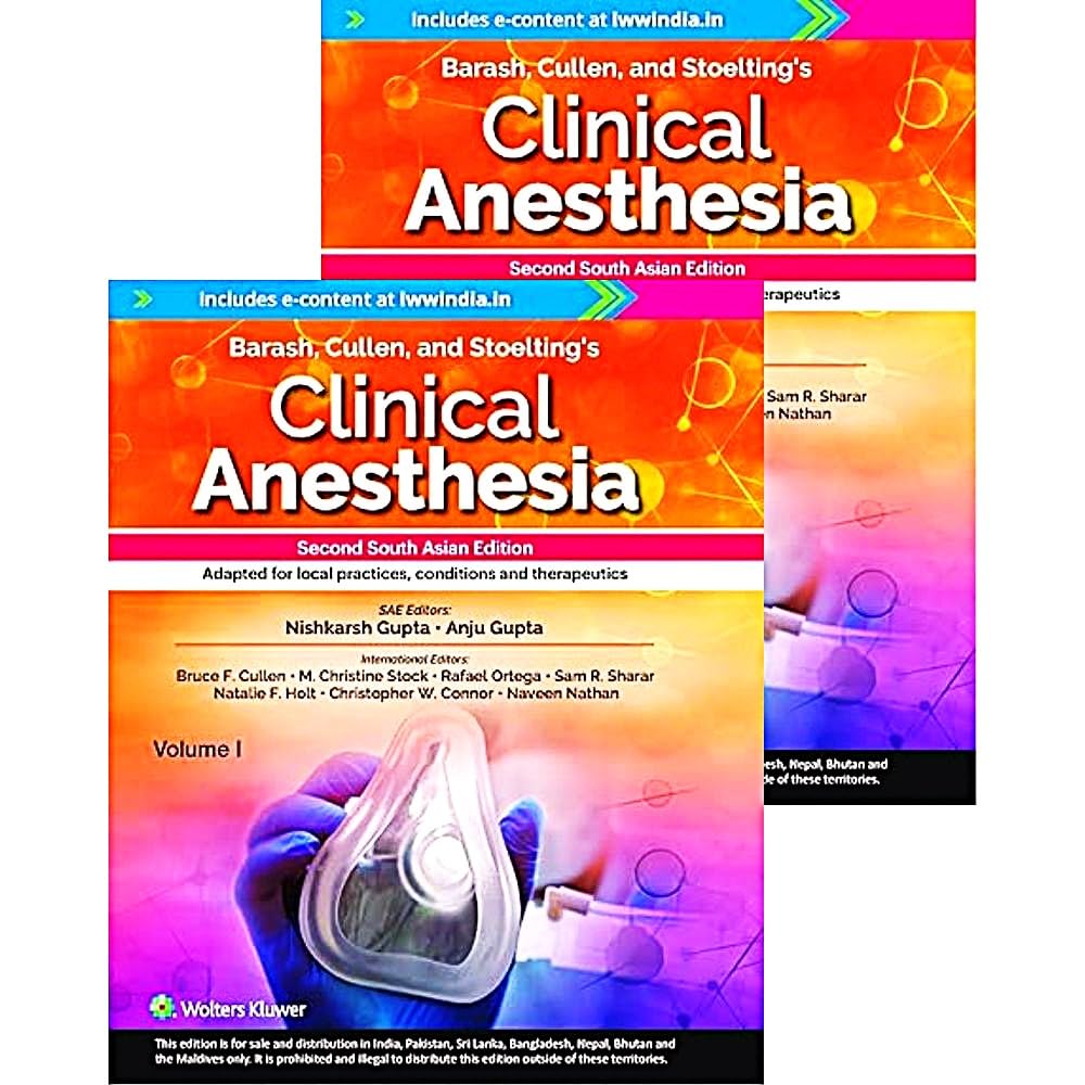 Buy Barash, Cullen and Stoelting's Clinical Anesthesia, (Vol 2 Set ...
