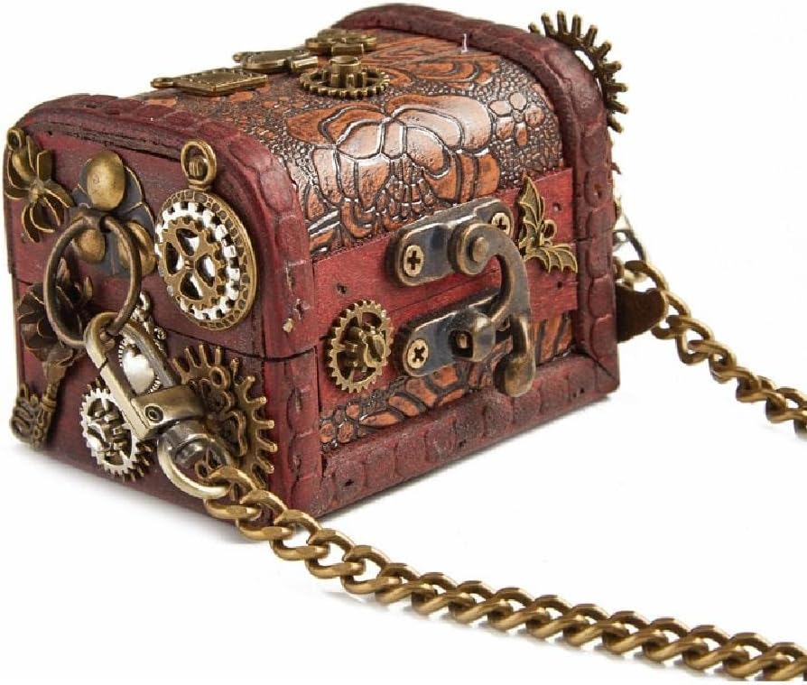 vsilay Steampunk Crossbody Bag Vintage Punk Bag Steampunk Shoulder Bag ...