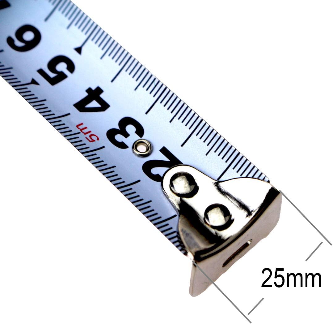 2 x 5 m + 10 m Robust Professional Tape Measure Tape Measuring Tape ...