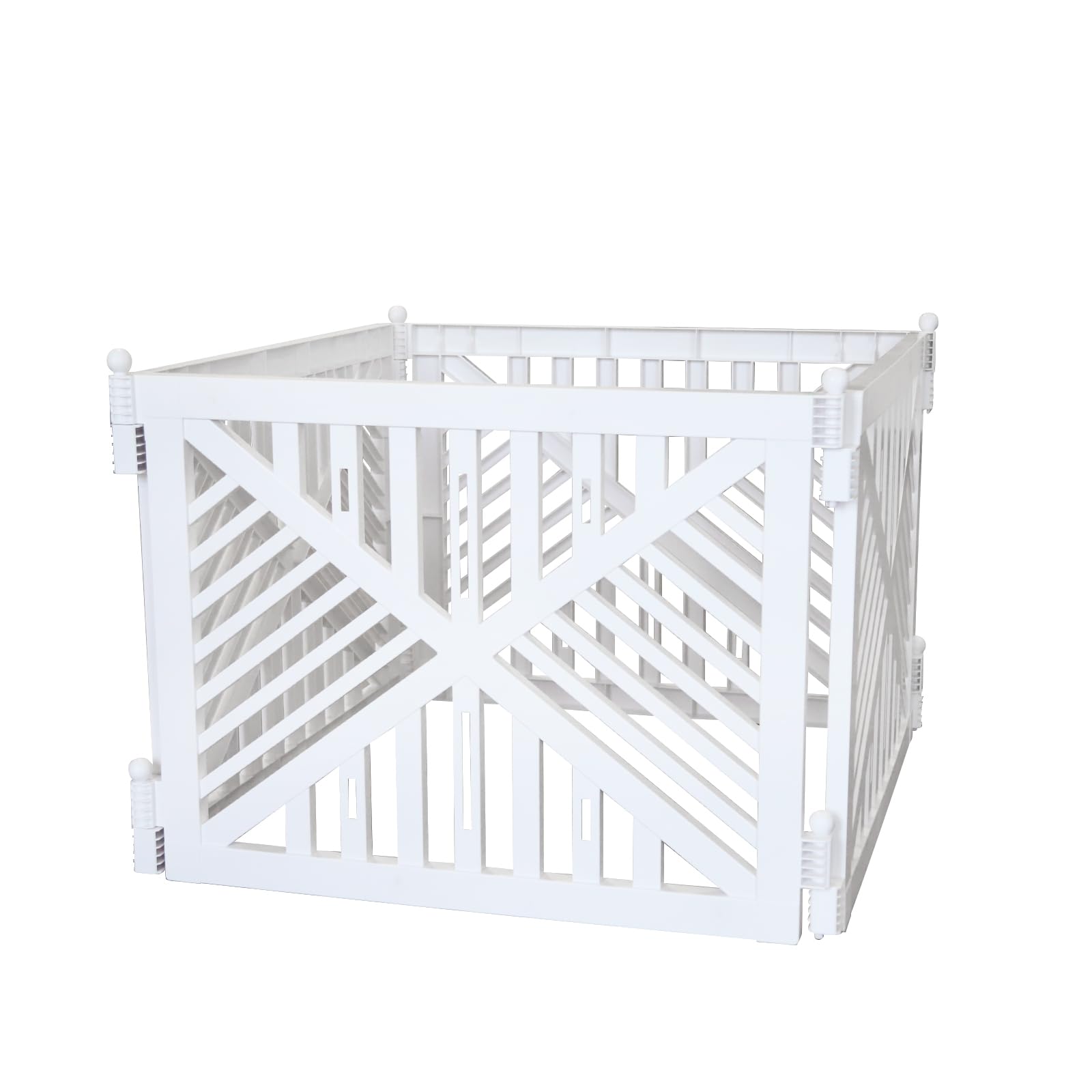 RIZZARI Foldable Plastic Dog Playpen, 4 Panels Pet Fence for Small Cats ...