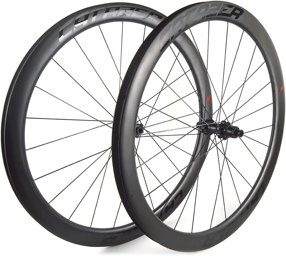 Amazon.com : catazer Carbon Gravel Wheels 700C Road Disc Brake Wheelset ...