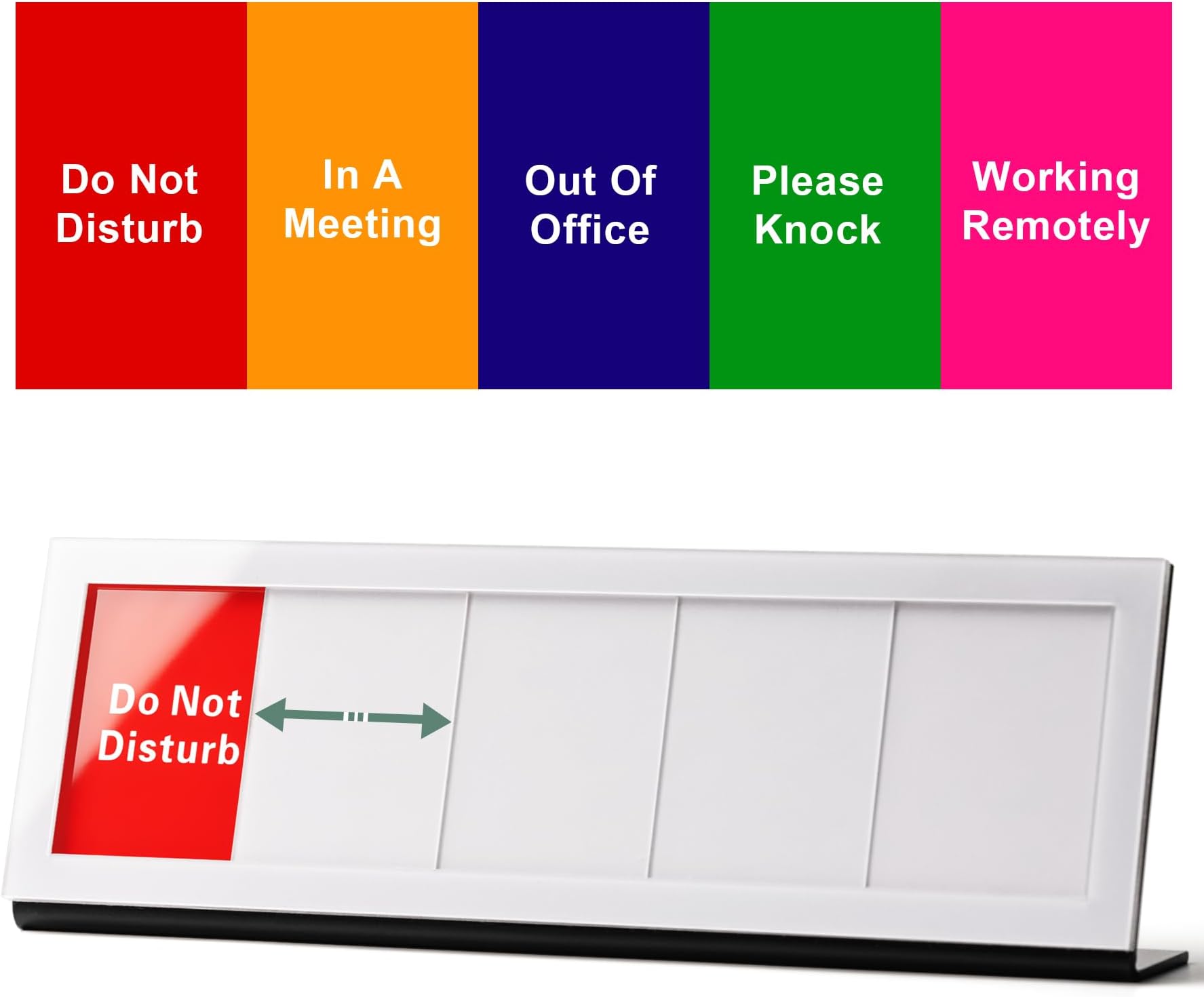 Amazon.com : Do Not Disturb Available Slider Sign,Office Door Signs ...