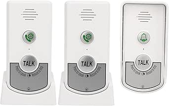 Wireless Voice Intercom Doorbell, 2-Way Intercom Systems for Home ...