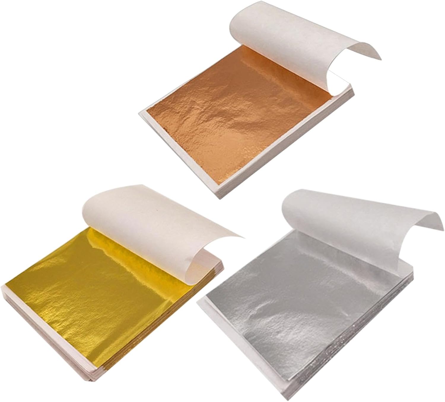 300 Pcs Gold Leaf Sheets, Gold Foil, Gold Paper, Gold Leaf, Gold Foil ...