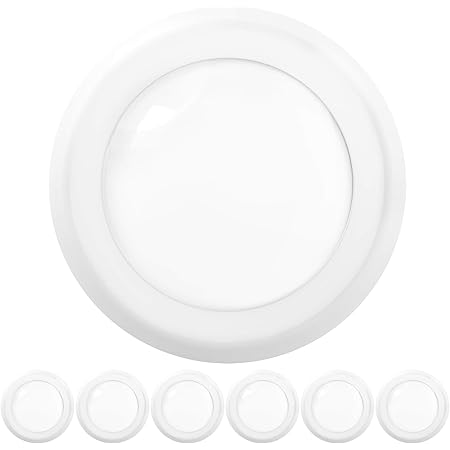 ECOELER 6 Inch LED Flush Mount Ceiling Light, Surface Mount LED Disk ...