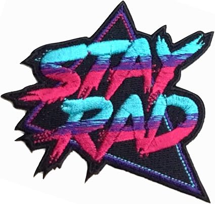 Amazon.com: PatchClub - Stay Rad Patch Retro 80s Embroidered Iron, On ...