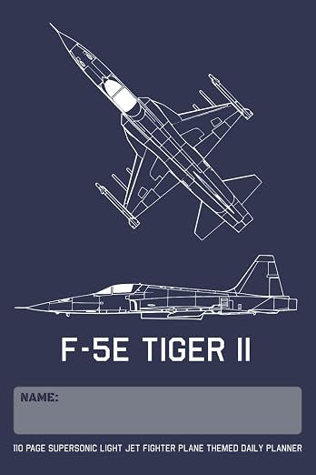 F-5E Tiger II - 110 Page Supersonic Light Jet Fighter Plane Themed ...