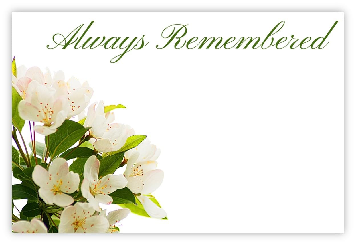 celloexpress Always Remembered (Malus Flower) Flower Message Cards ...