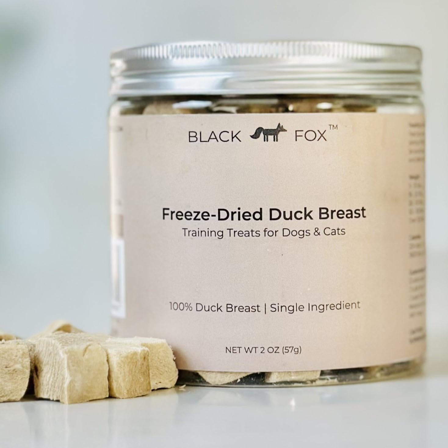 Amazon.com : BLACK FOX Freeze-Dried Duck Breast Dog Treats | Cat Treats ...