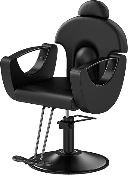 Amazon.com: ELEVACHIC Salon Chair for Hair Stylist, Reclining Salon ...