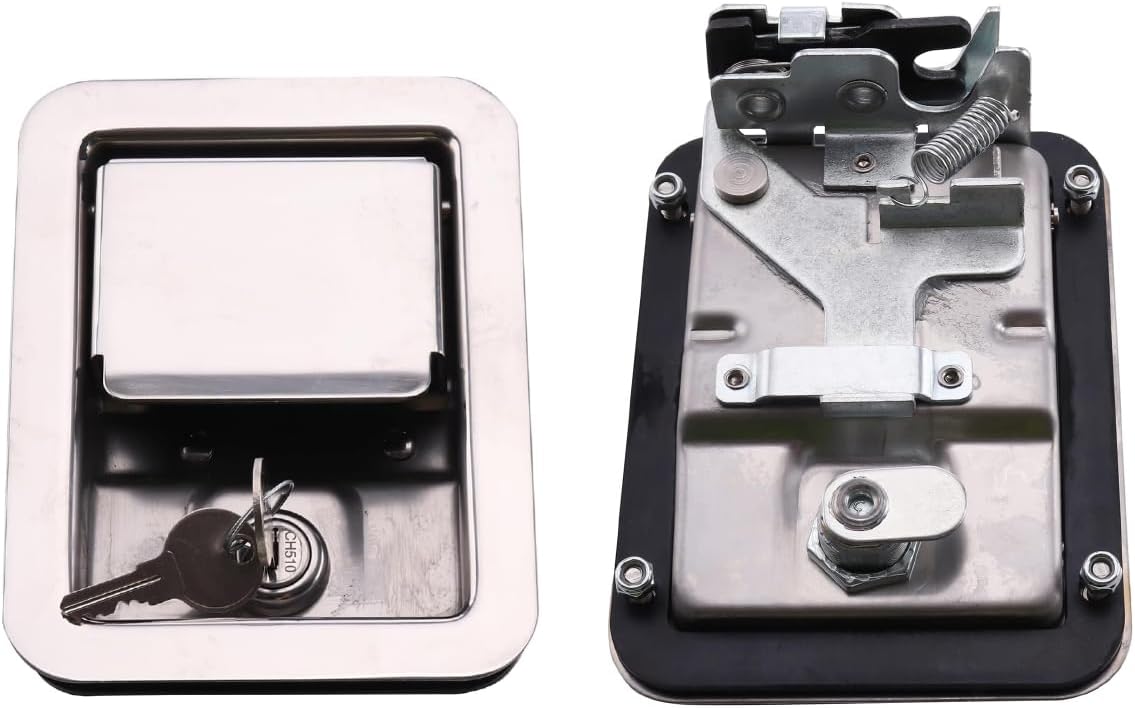 Amazon.com: 2Pcs Truck Bed Toolbox Lock, Stainless Steel Paddle Latch ...