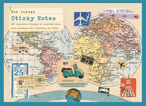 Galison Bon Voyage Sticky Notes, Multi-color (29843): Galison, Northern ...