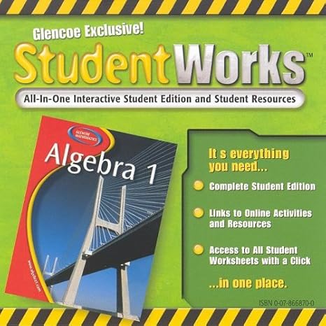 Glencoe Algebra 1, Studentworks (Merrill Algebra 1) : McGraw-Hill ...