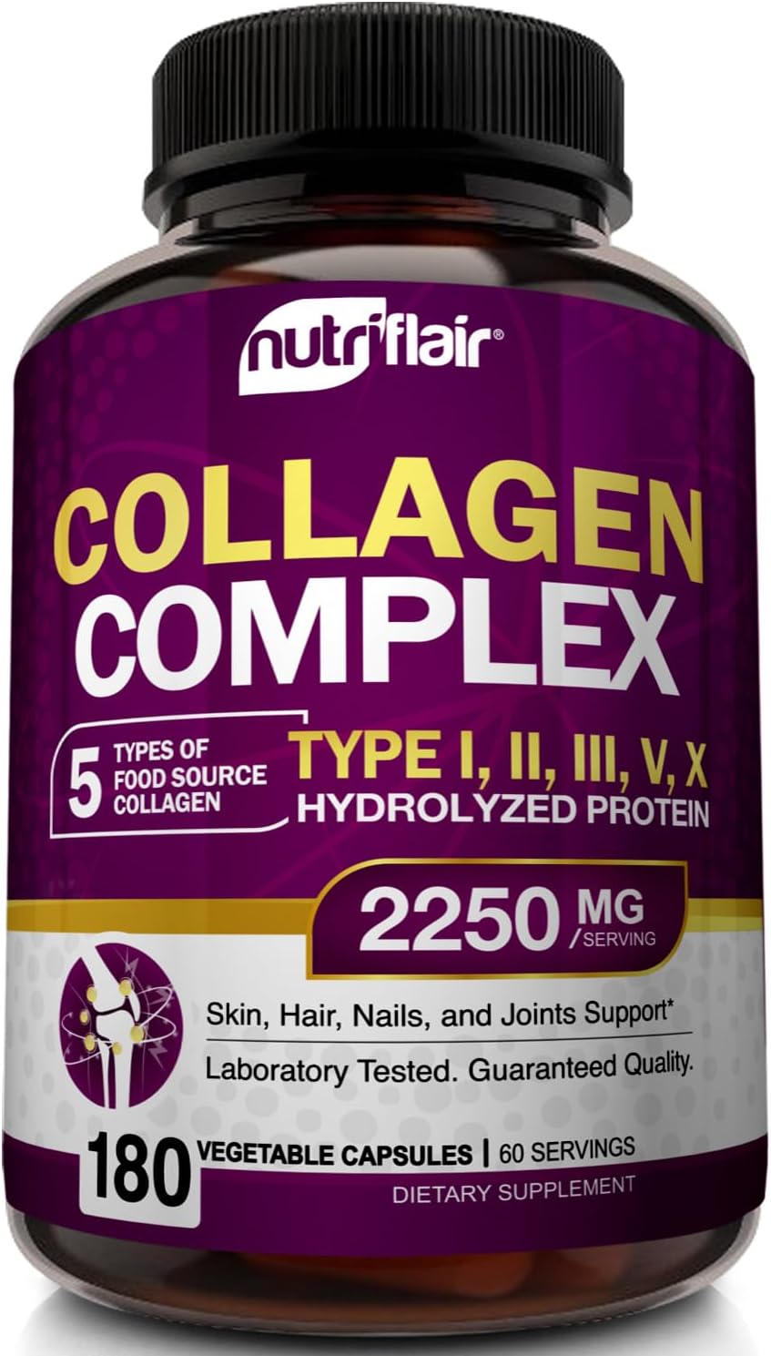 Amazon.com: Carlyle Multi Collagen Protein Capsules 2000mg | 300 Count ...