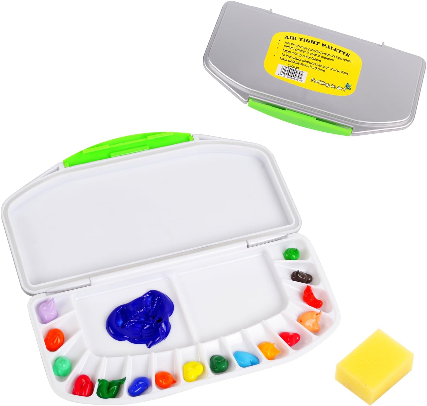Amazon.com: 1 Pcs Folding Watercolor Paint Palette Case with Lid, 25 ...