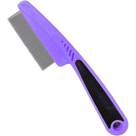 Amazon.com: Yumflan Flea Comb with Rubber Handle, Flea and Tick Comb ...