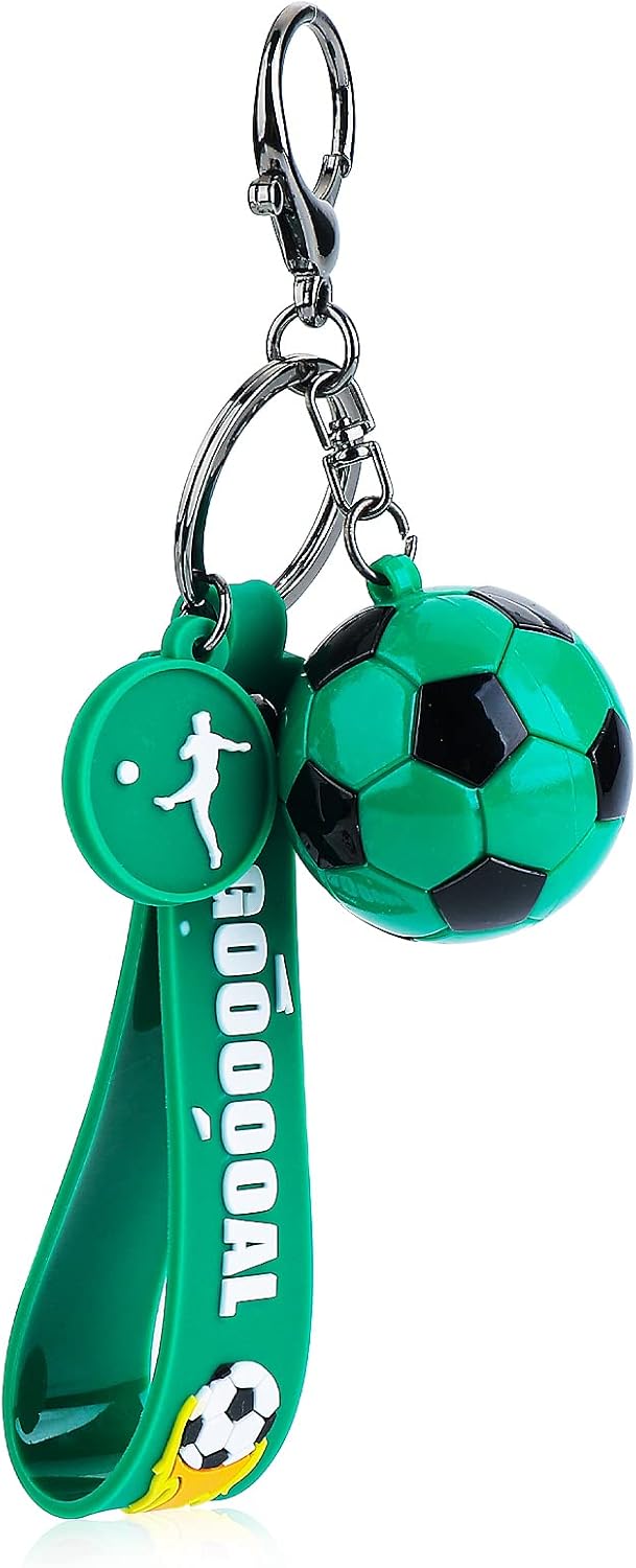 Amazon.com: cobee Soccer Gifts Key Chain, Inspirational Silicone Key ...