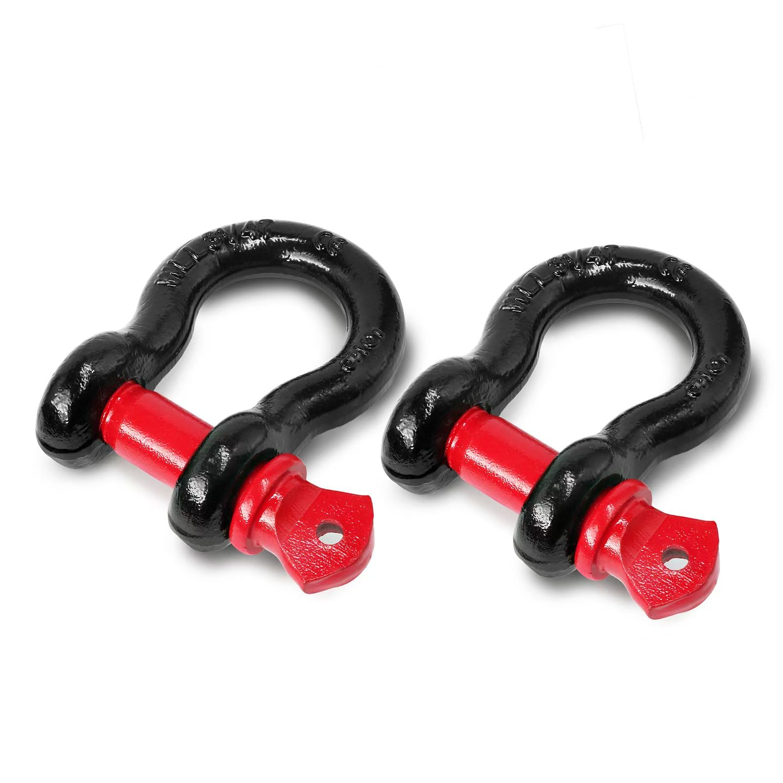 Amazon.com: Jamiikury Shackles 5/8" D Ring Shackle 19.5 Ton (42,990 lbs ...