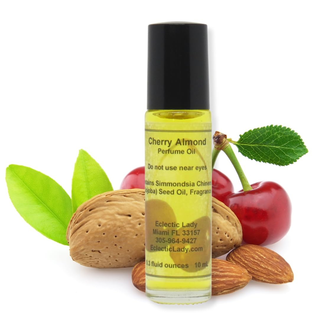 Amazon.com: Cherry Almond Perfume Oil, 0.3 Oz Portable Roll-On ...