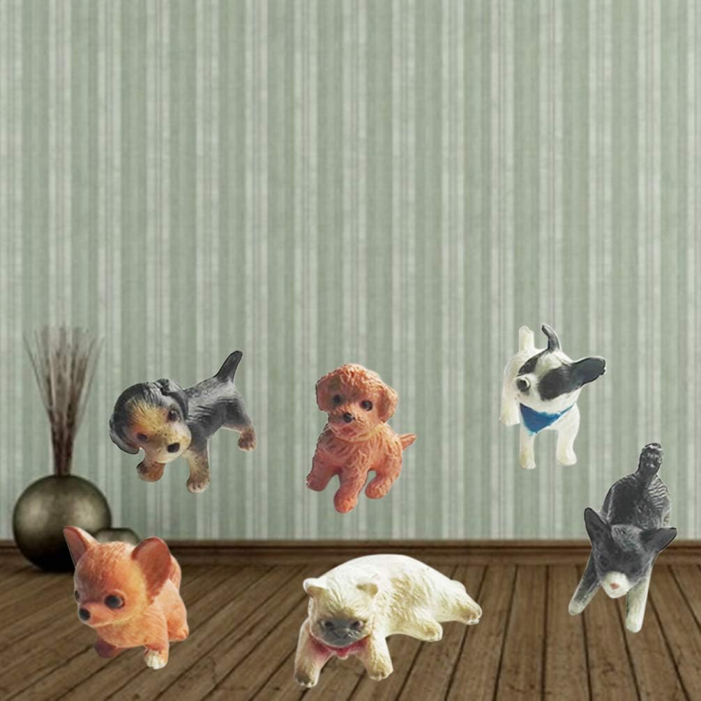 NUOBESTY 6pcs Realistic Dog and Cat Figurines Dog Cat Figures Toys ...