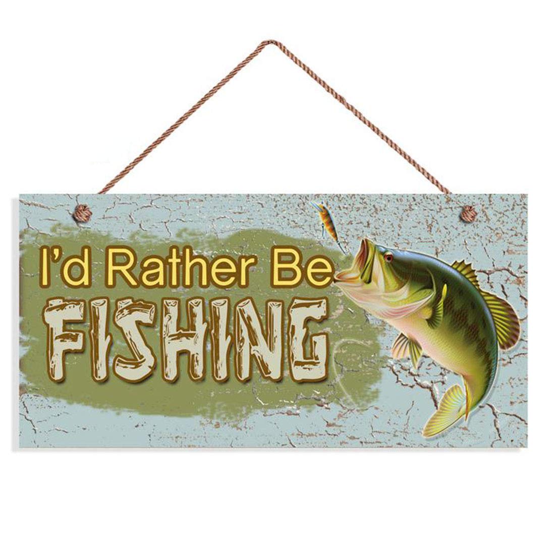 Id Rather Be Fishing Sign