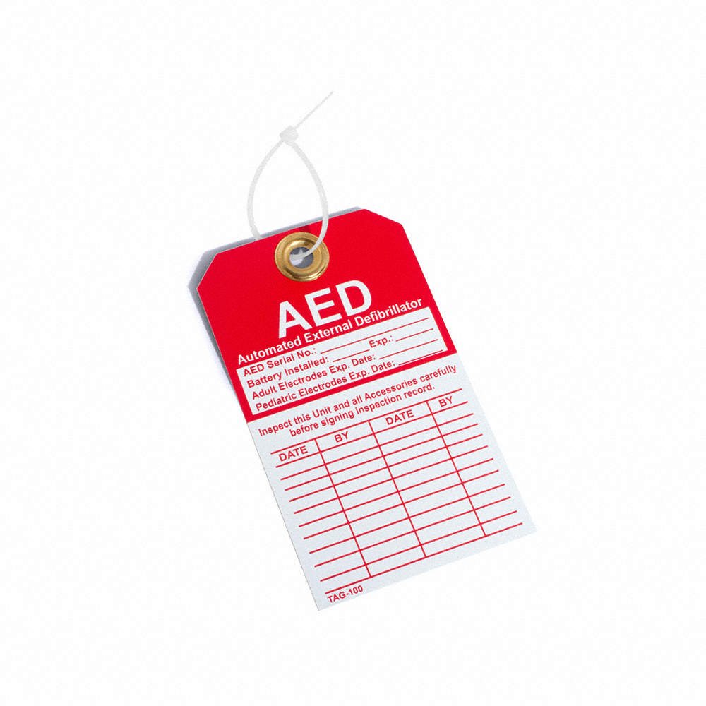 Amazon.com: AED Inspection TAG, 5X4 Pack 12 : Industrial & Scientific