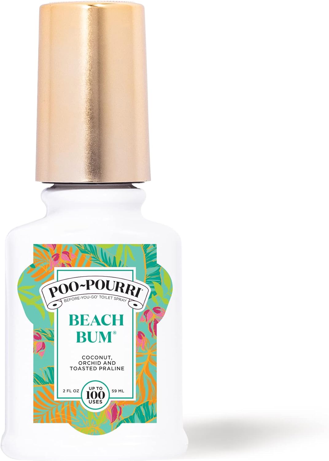 Poo-Pourri Before-You-Go Toilet Spray, Beach Bum, 2 Fl Oz - Coconut ...
