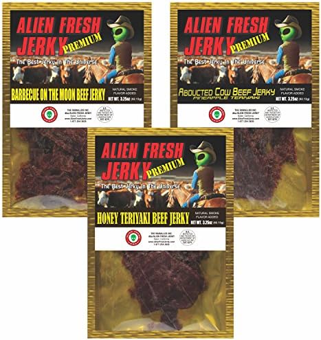 Amazon.com: Alien Fresh Jerky - Classic - Sweet and Spicy Beef Jerky ...