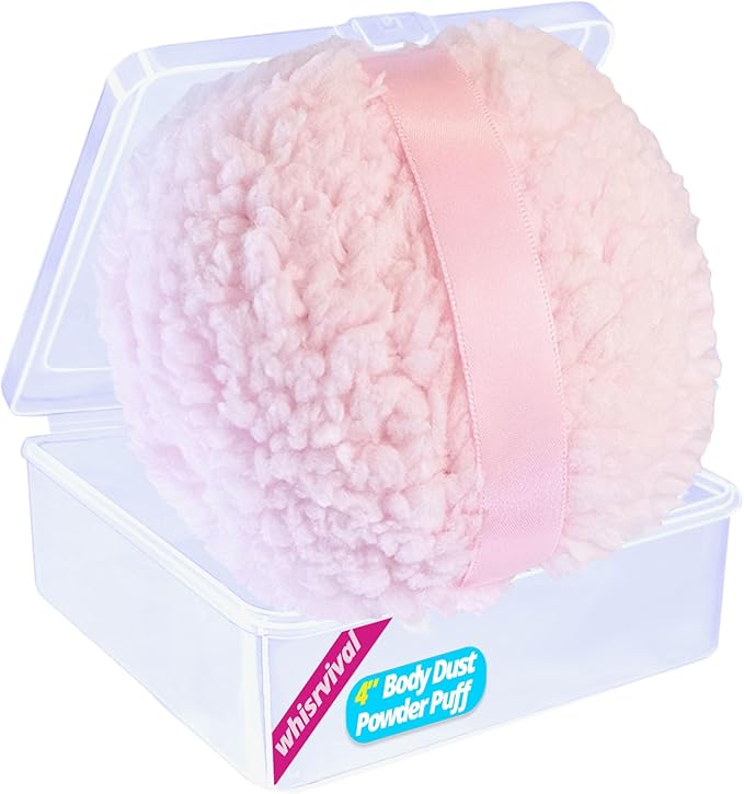 Amazon.com: 4" Large Powder Puff, Soft Fluffy Powder Puff for Body and ...