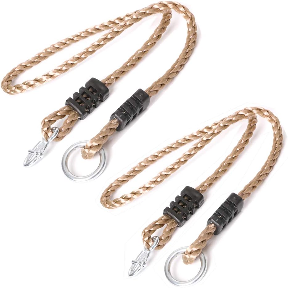 Amazon.com : Ymeibe Set of 2 Tree Swing Nylon Ropes Indoor Outdoor ...