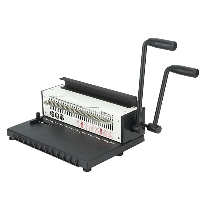 Coil Binding Machine, Heavy Duty 34 Holes Max 3:1 Pitch Manual Punching ...