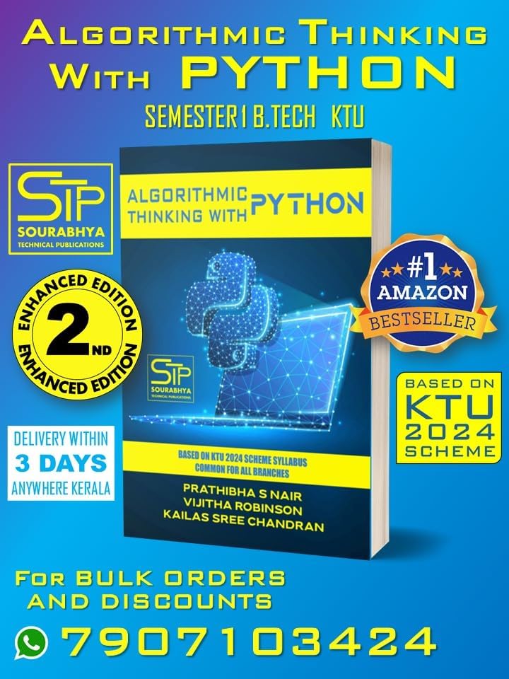 Algorithmic Thinking with Python (KTU B.Tech Semester 1, 2024 Scheme ...