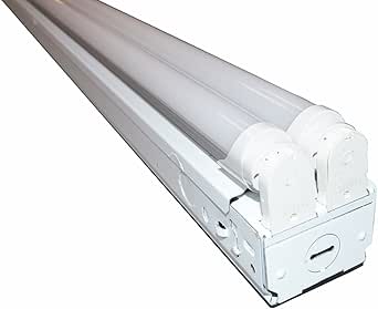 ORILIS 8 FT LED Commercial 4 Light T8 Fixture with (4) 4 Ft. 24W LED ...
