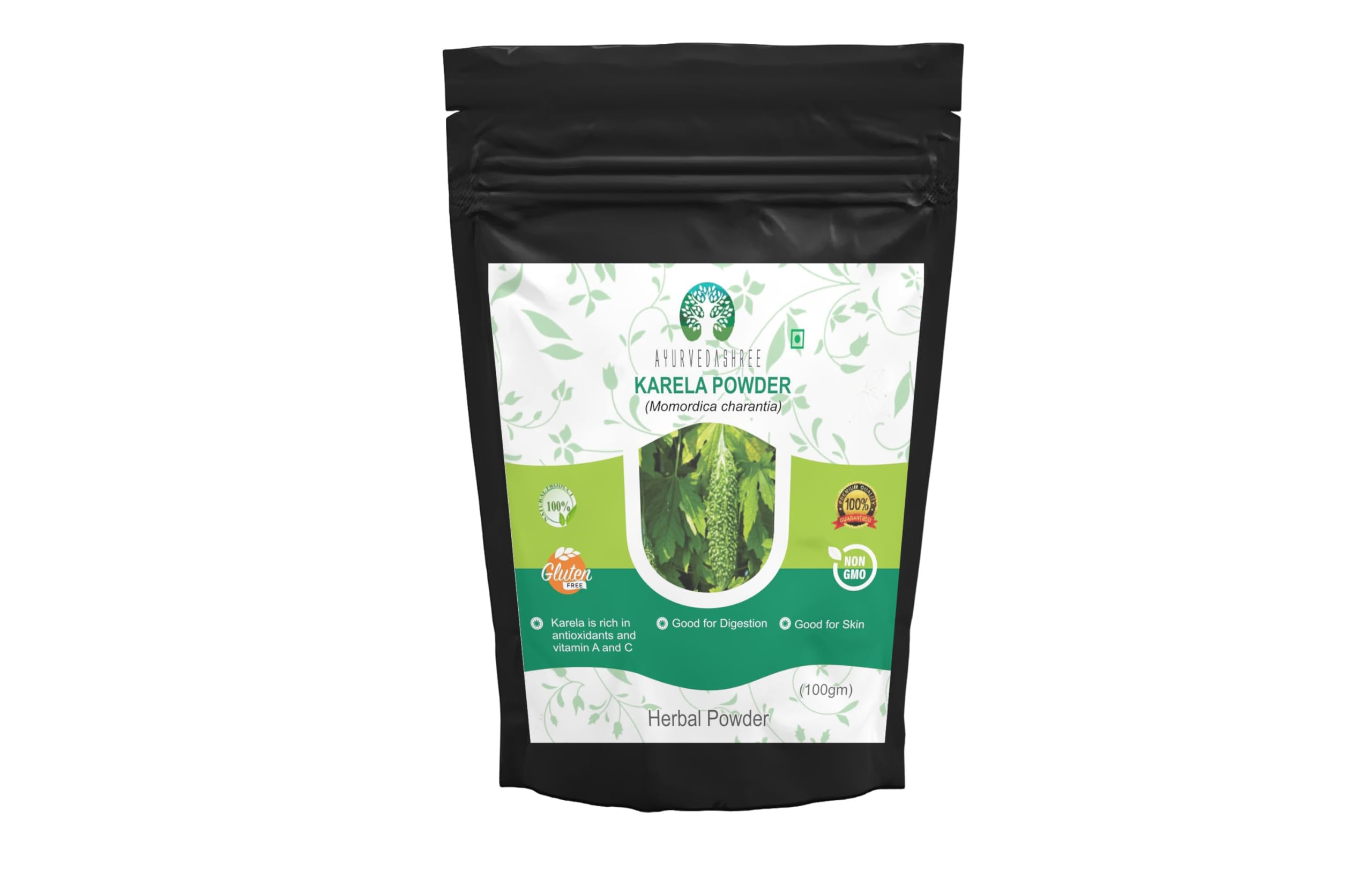 Amazon.com: AYURVEDASHREE Bitter Melon Powder 100 Gm I Momordica ...