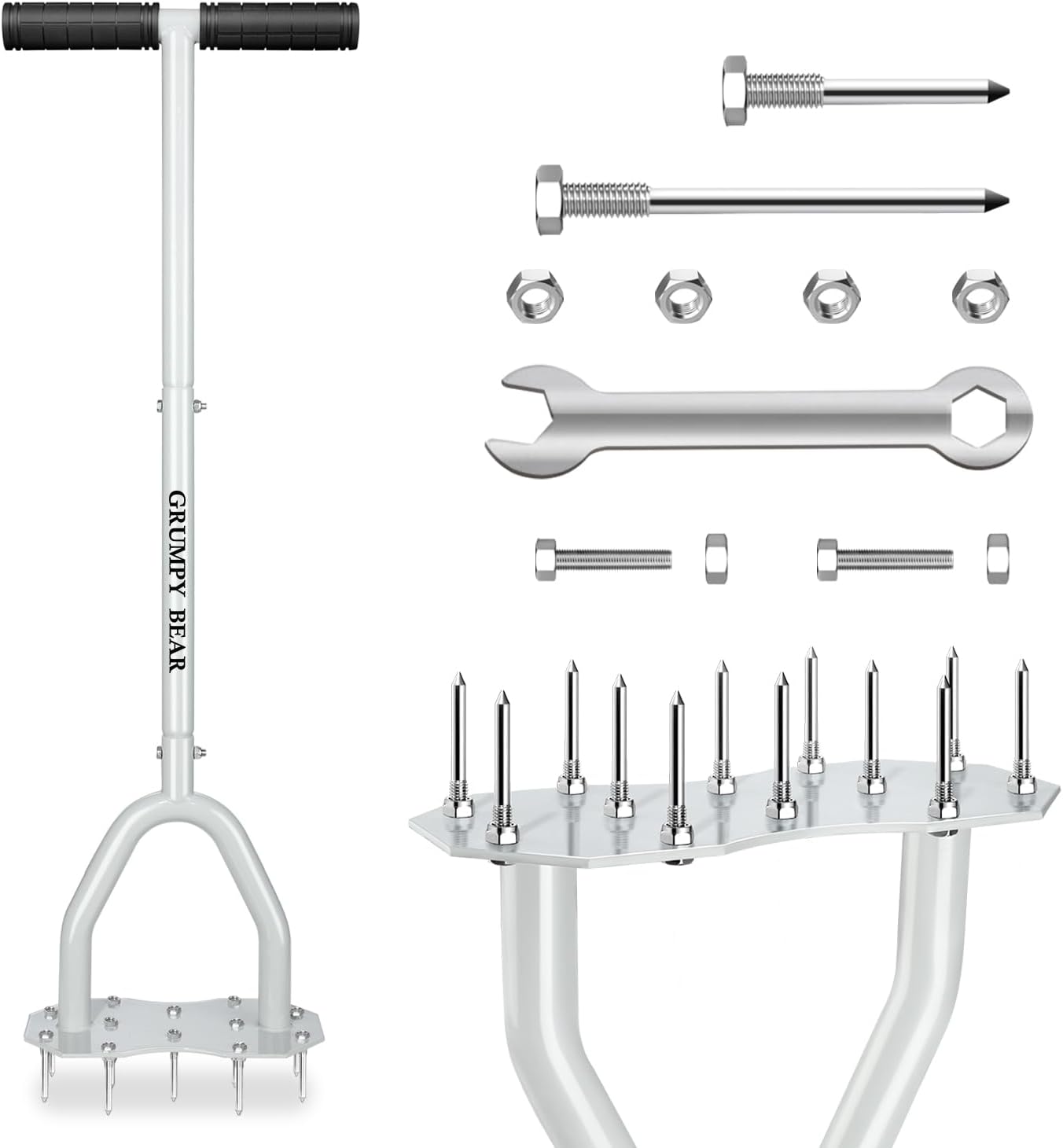 Amazon.com : Grumpy Bear Heavy Duty Spike Lawn Aerator – Non-Slip T ...