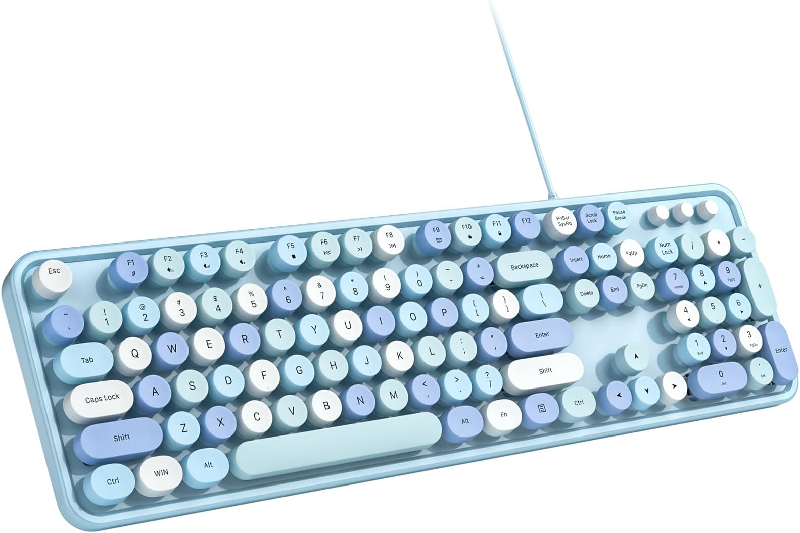 Amazon.com: Atelus USB Wired Computer Keyboard - Retro Typewriter ...