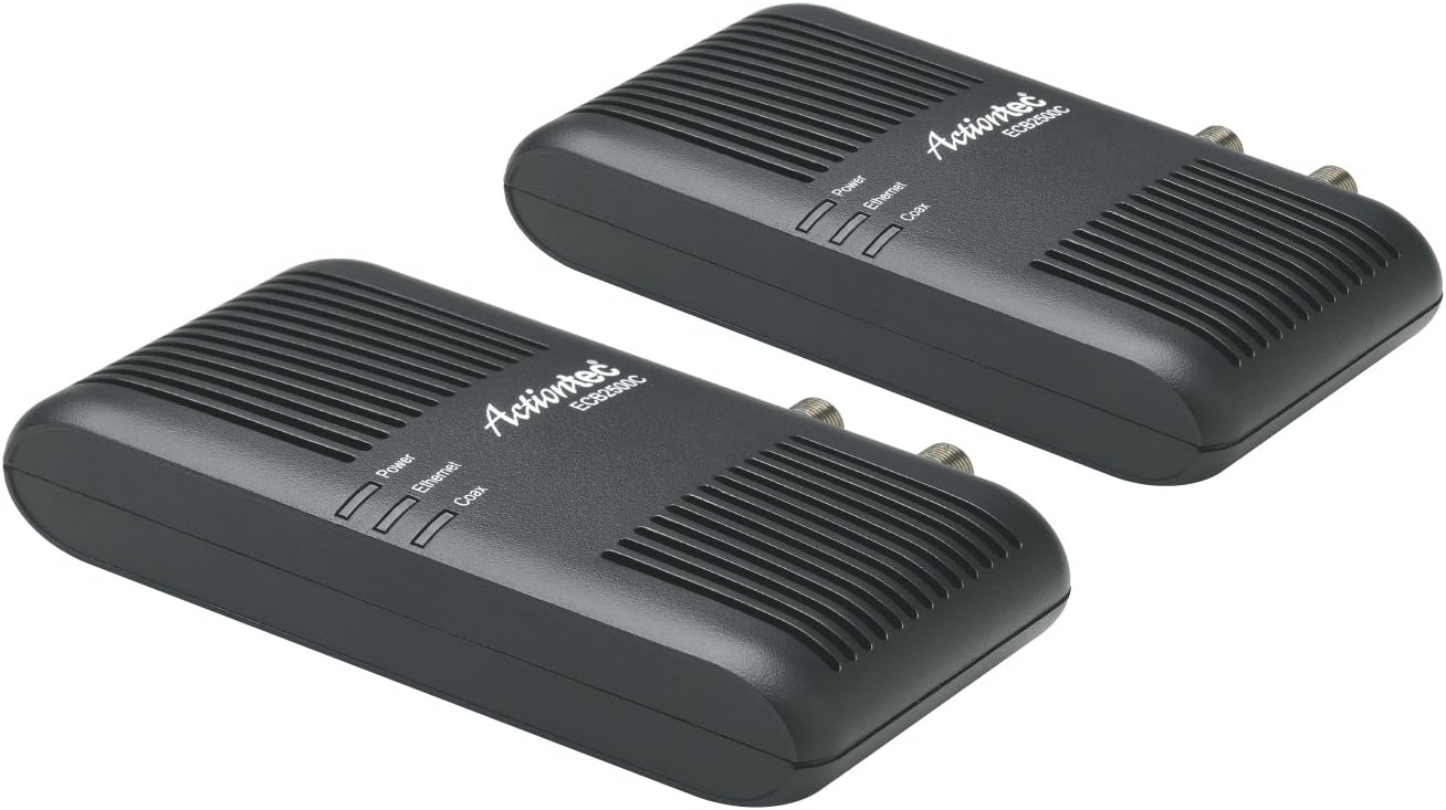 Amazon.com: Actiontec Ethernet over Coax Adapter Kit for Homes without ...
