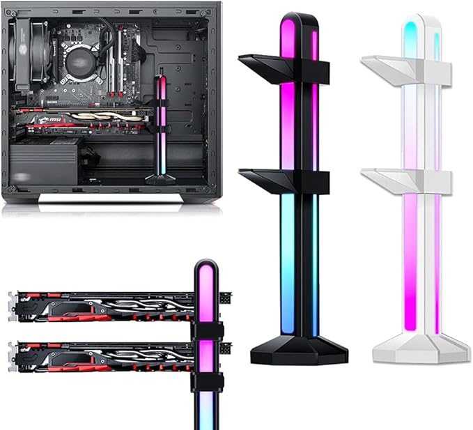 GPU Support Bracket RGB Dazzle Graphics Card Sag Brace Support 5V 3-Pin ...