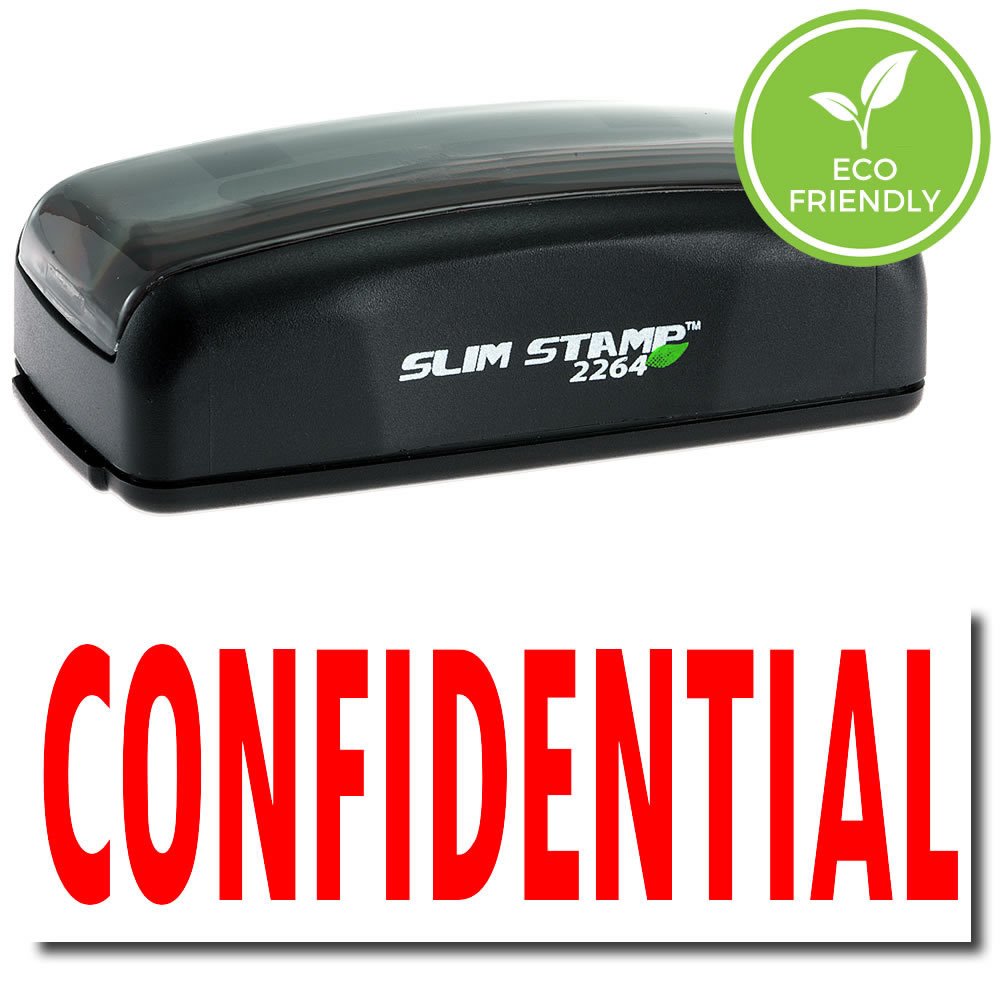 Amazon.com: Office Stamp - Large, Pre-Inked Confidential Stamp with ...