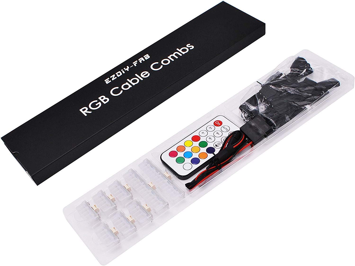 Buy EZDIY-FAB RGB Cable Comb - 2X 24-Pin and 6X 8-Pin,RGB LED Combs for ...