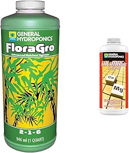 Amazon.com: General Hydroponics FloraGro, Provides Nutrients, 1-Quart ...