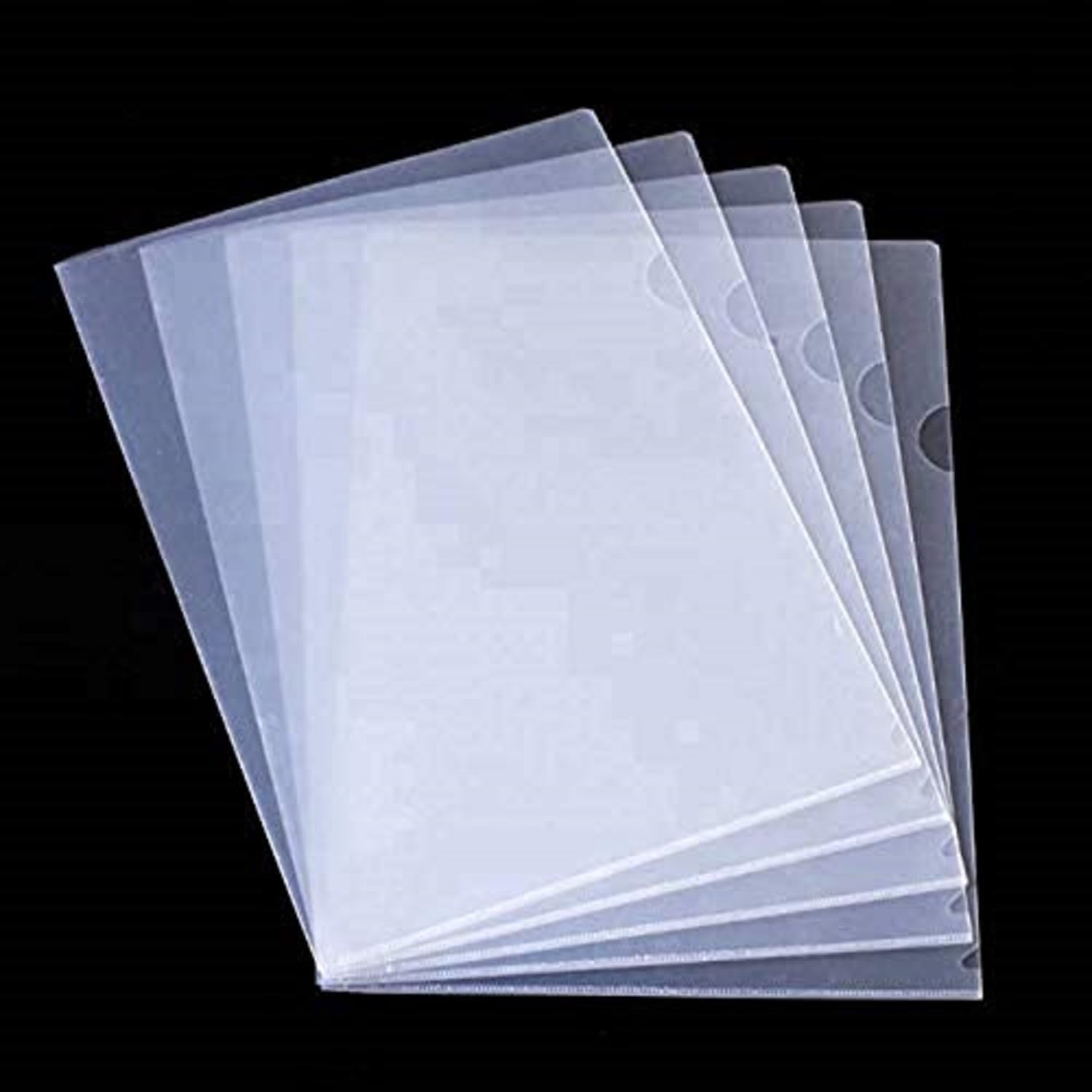Pack Of 10 L Type Folder For A4 Size Documents Clear Transparent ...