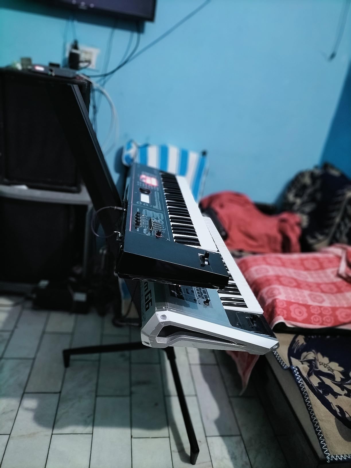 Softline-Pro SP20 Double Keyboard Stand With Carry Bag (Silver ...