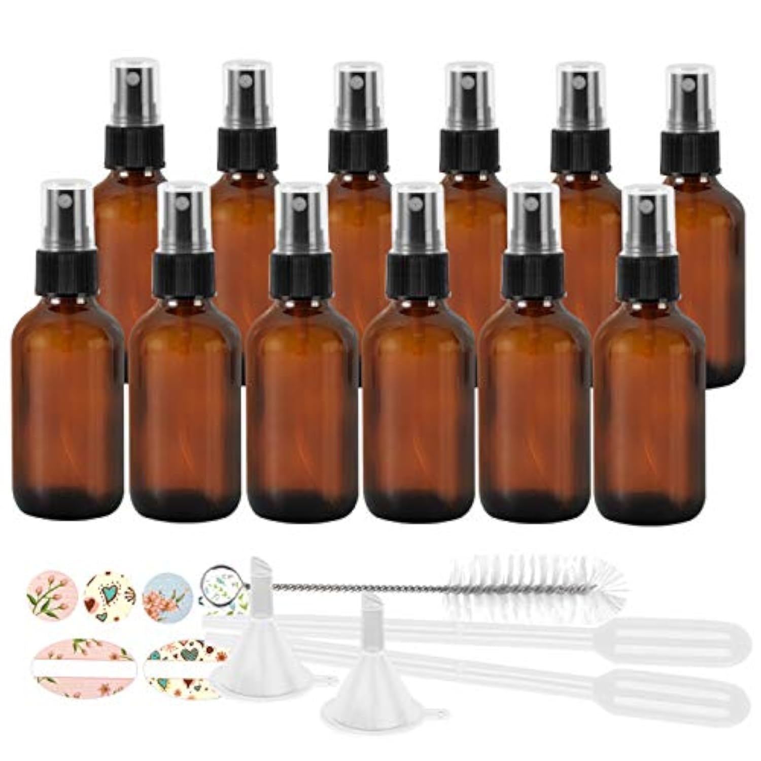 Snapklik.com : STARSIDE 12 Pack (120 Ml) 4oz Amber Glass Spray Bottles